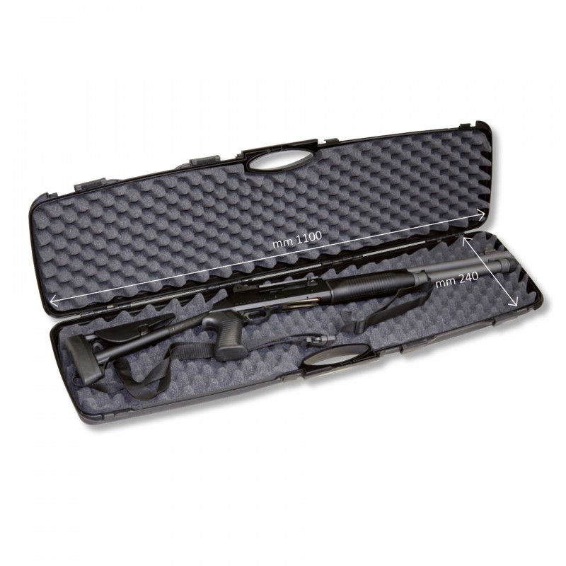 Mallette Negrini pour carabine/fusil + lunette montée fermeture 4 pts ...